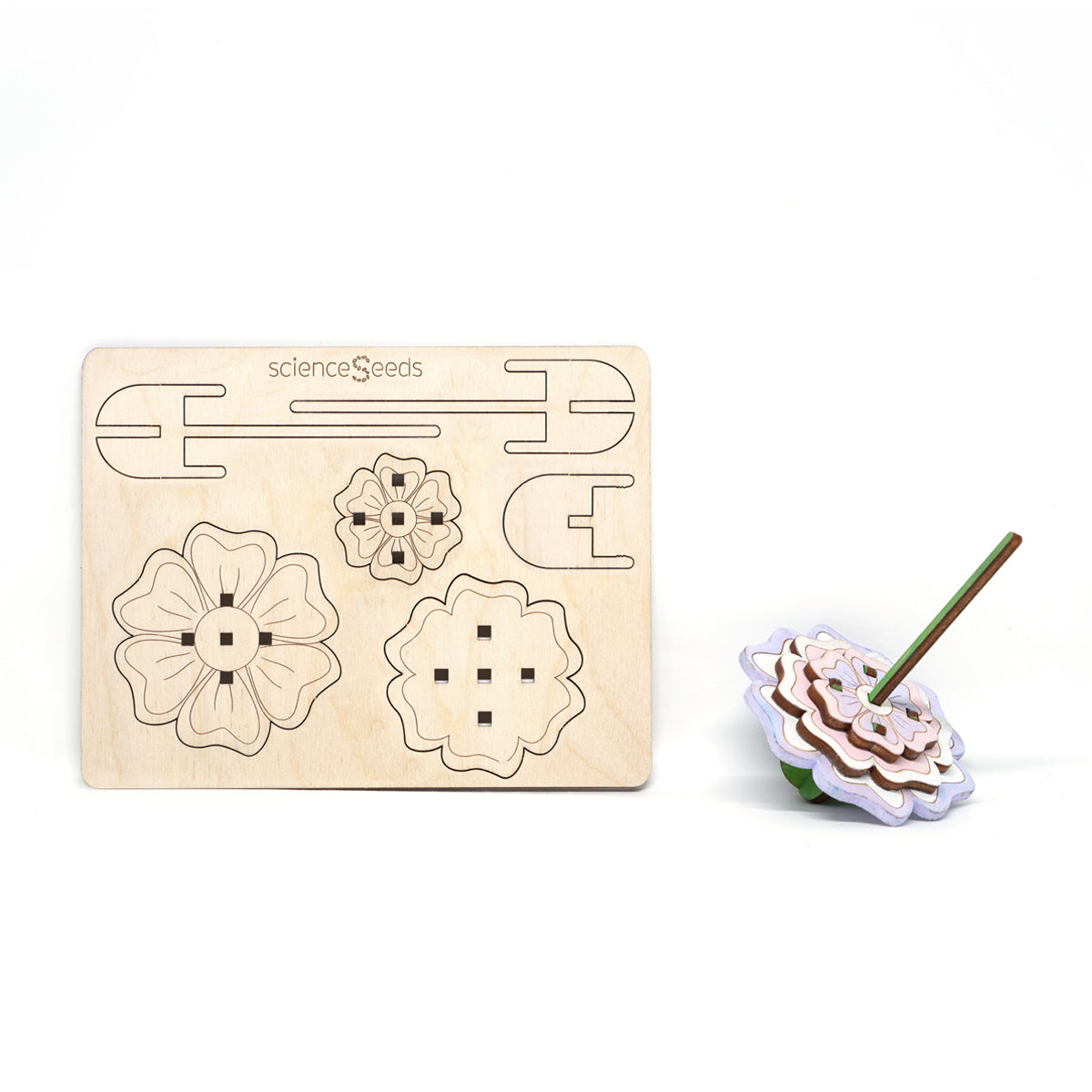 Hibiscus Flower Spinning Top Kit – scienceSeeds