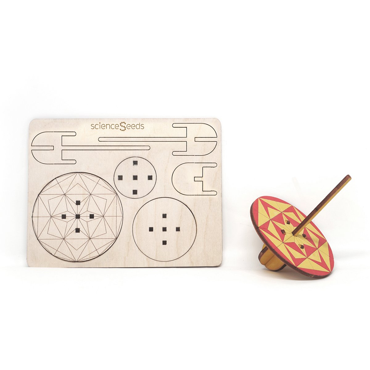 Geometric Star Spinning Top Kit – scienceSeeds